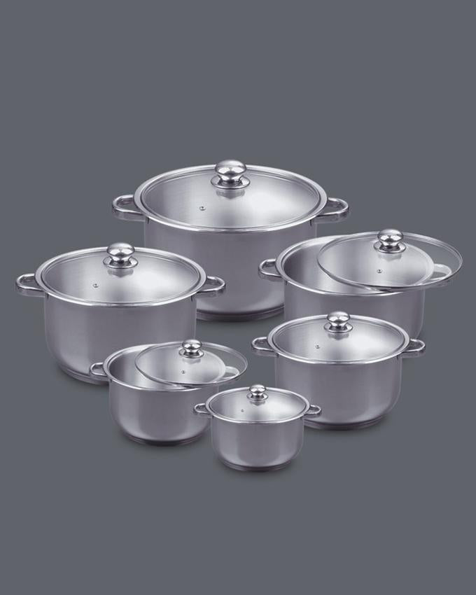 Set Of 6 - Mega Supreme Glass LID Pots - Hommold