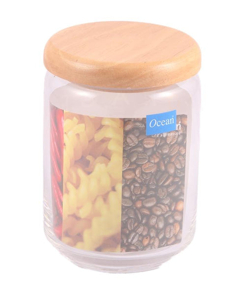 Set of 6 - Ocean Pop Jars With Wood Lid - Hommold